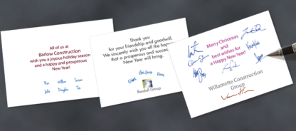 Christmas Cards With Printed Signatures | Cardphile