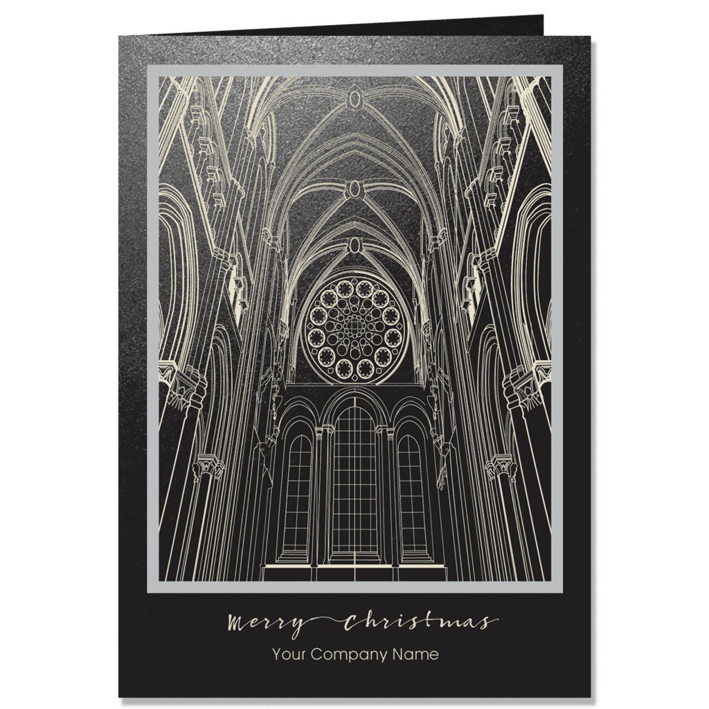 Architecture Holiday Cards | Cathedral Reflection | Cardphile
