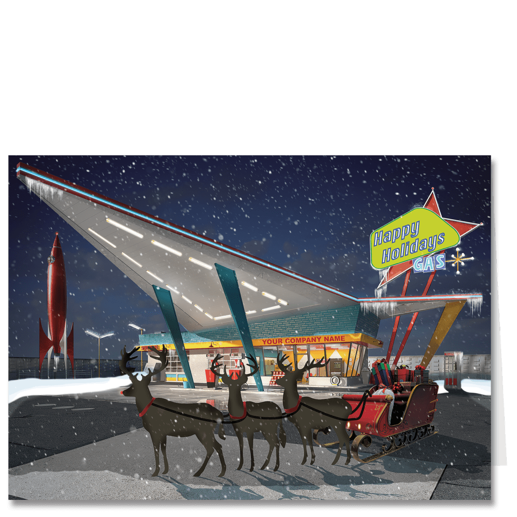 Financial Advisor Holiday Card MidCentury | Bulk Discounts! | Cardphile